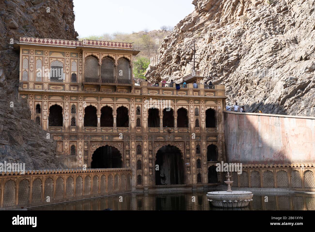 Hindu Monkey Temple or Hanuman Ji Temple in Jaipur, Rajasthan, India ...
