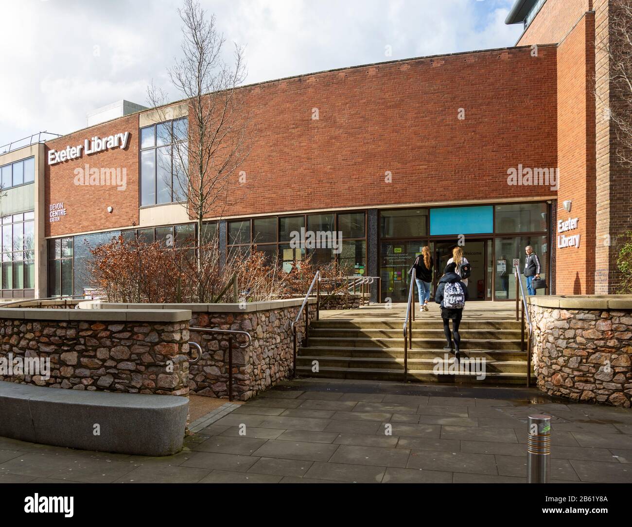 Exeter Library, Devon Centre, Castle Street, Exeter, Devon, England, UK ...