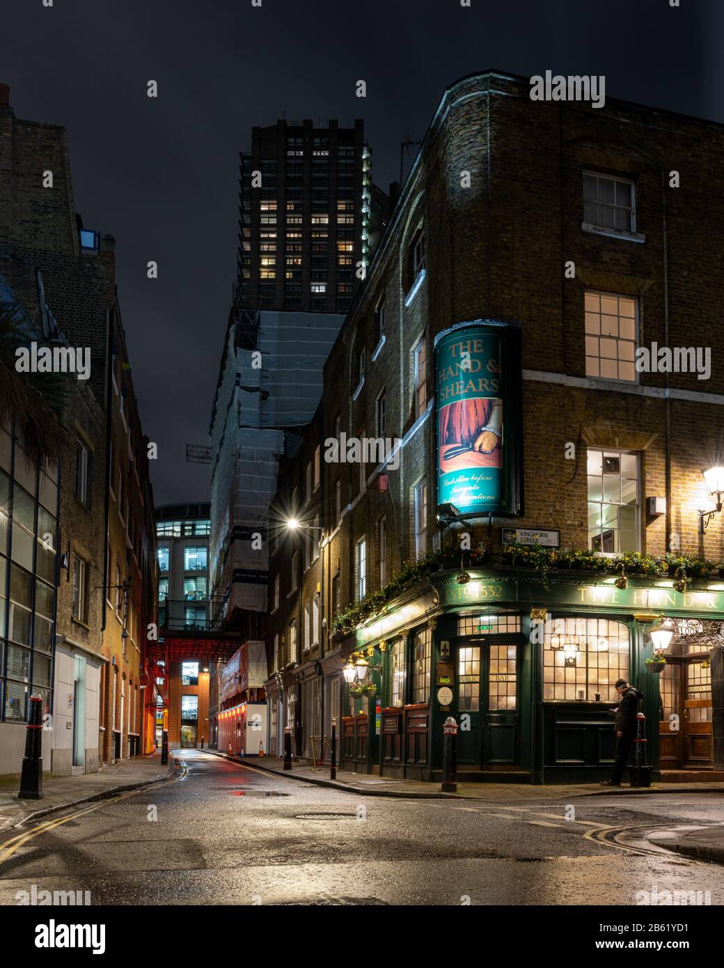 London, England, UK - February 25, 2020: The Barbican estate's high ...