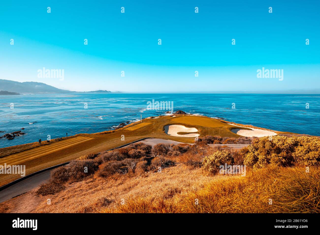 Pebble Beach golf course, Monterey, California, usa Stock Photo - Alamy