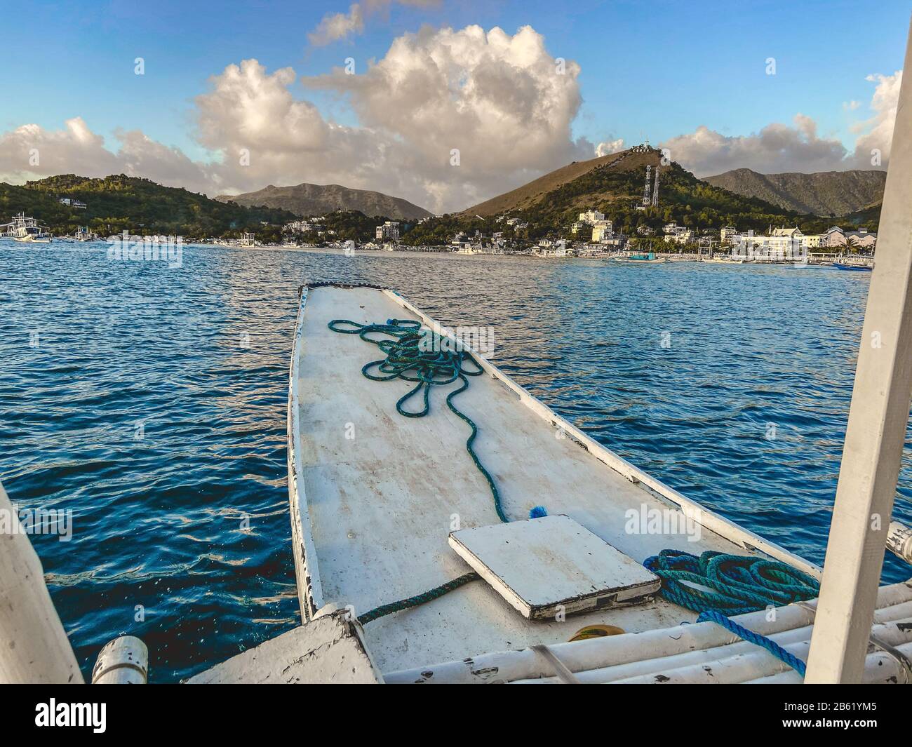 Paraw boat in Coron island in Palawan, Philippines Stock Photo - Alamy
