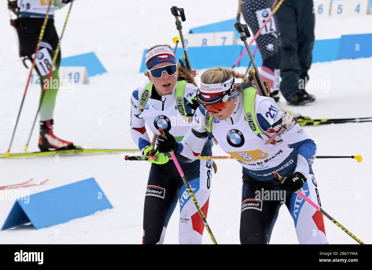 From left MARKETA DAVIDOVA, LUCIE CHARVATOVA of Czech Republic in ...