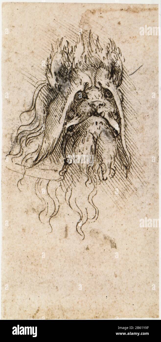 Leonardo da Vinci. Studie of grotesque animal. 1510 Stock Photo - Alamy
