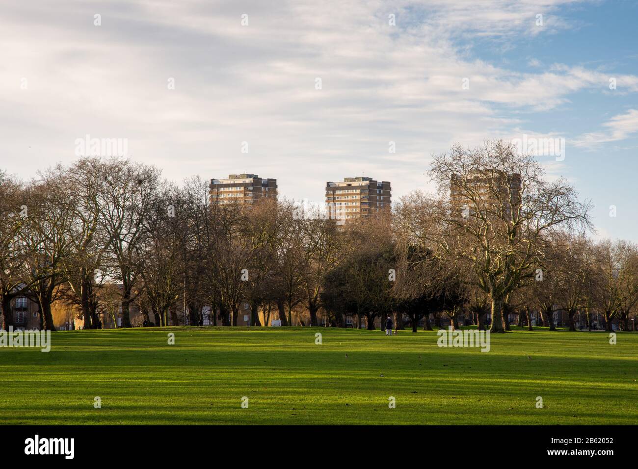 London, England, UK - January 9, 2020: High rise council housing tower ...