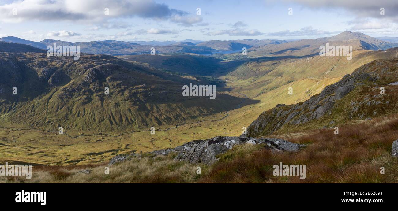 Strontian and Ariundle Oakwood National Nature Reserve from Sgurr a ...