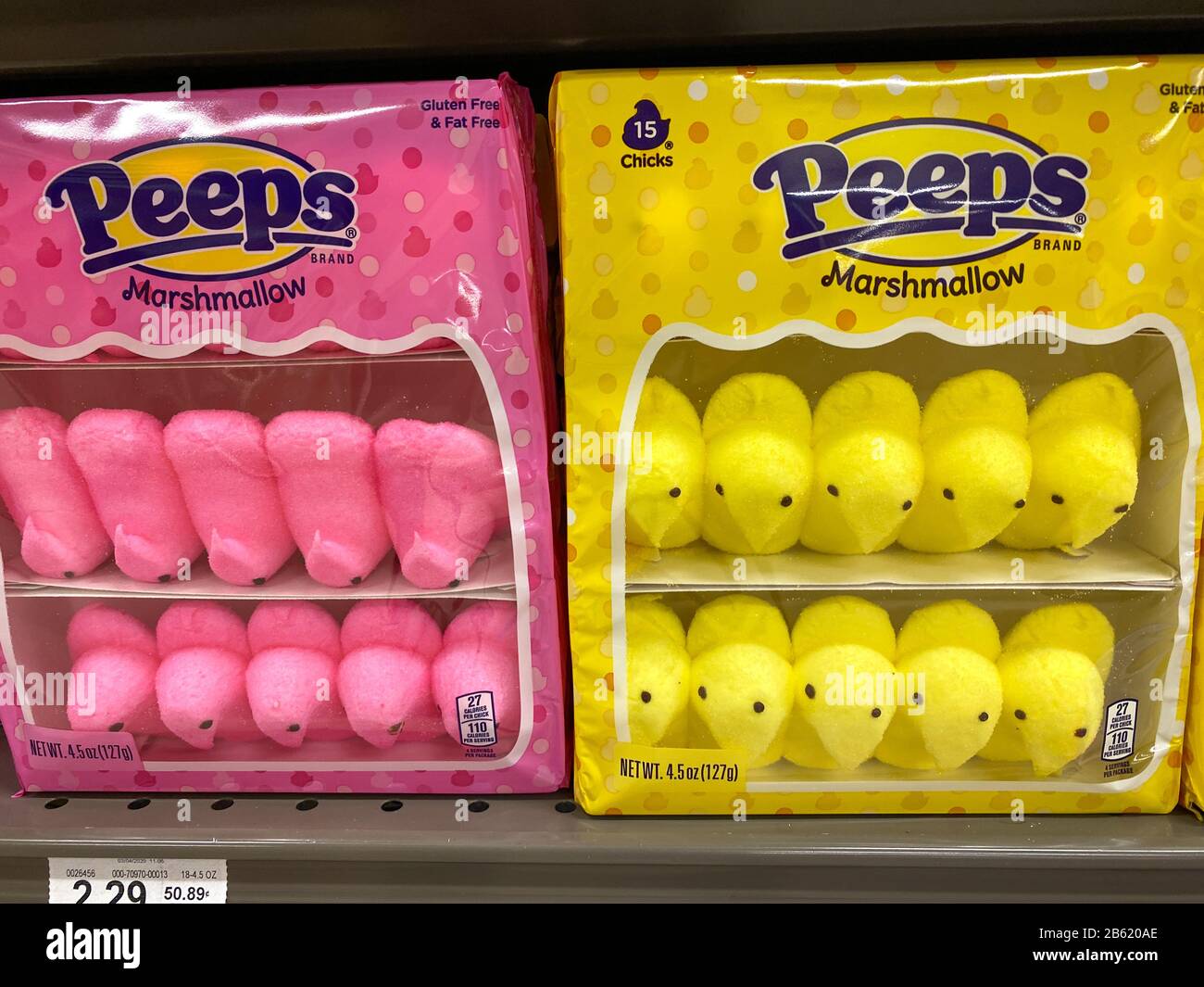 Orlando,FL/USA-3/7/20: The Peeps marshmallow chicks and easter candy ...