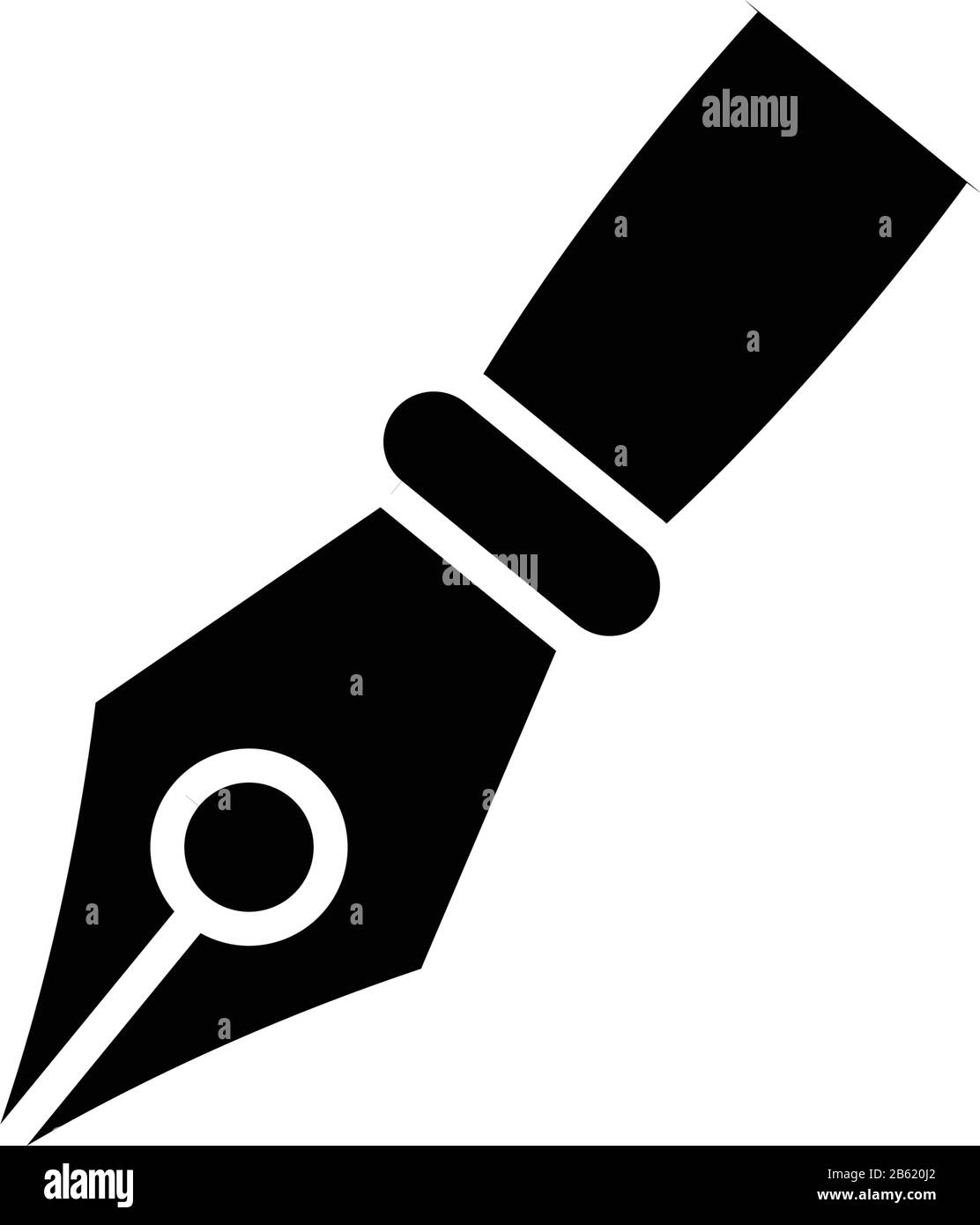 Writting pen line icon, concept sign, outline vector illustration ...