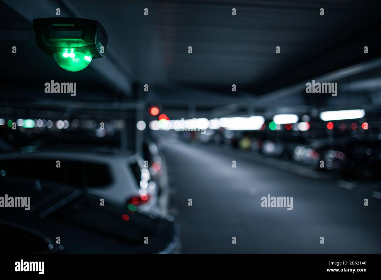 Free parking slot concept - Underground garage or modern car parking ...