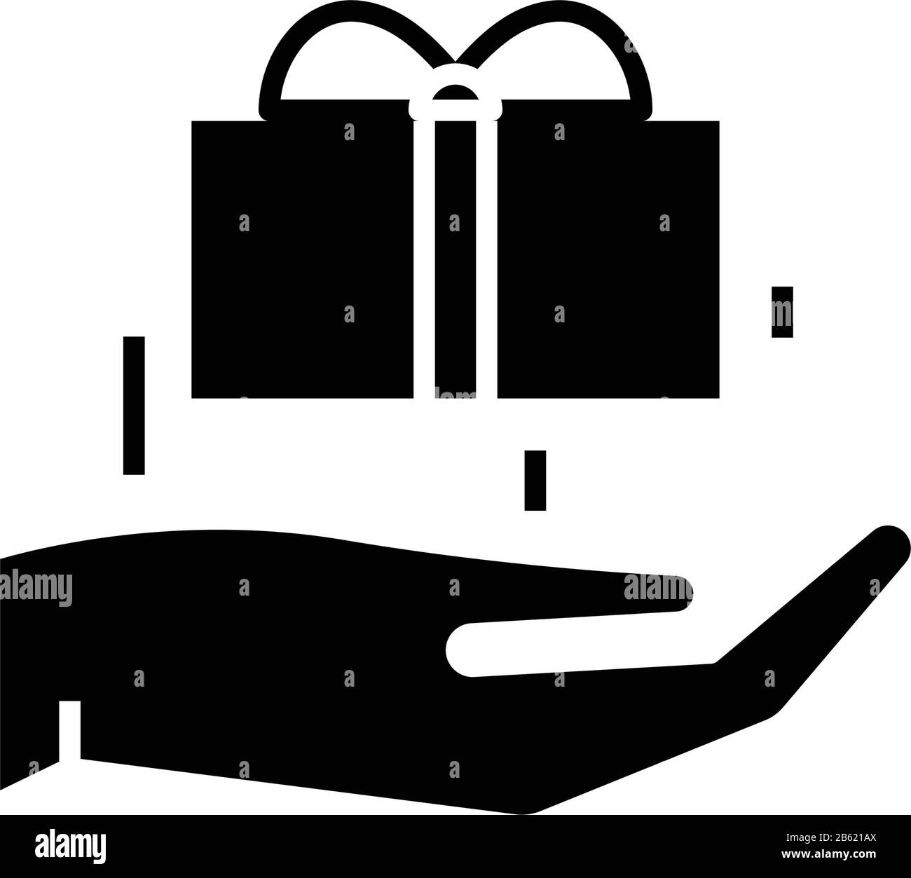 Wonder gift line icon, concept sign, outline vector illustration ...