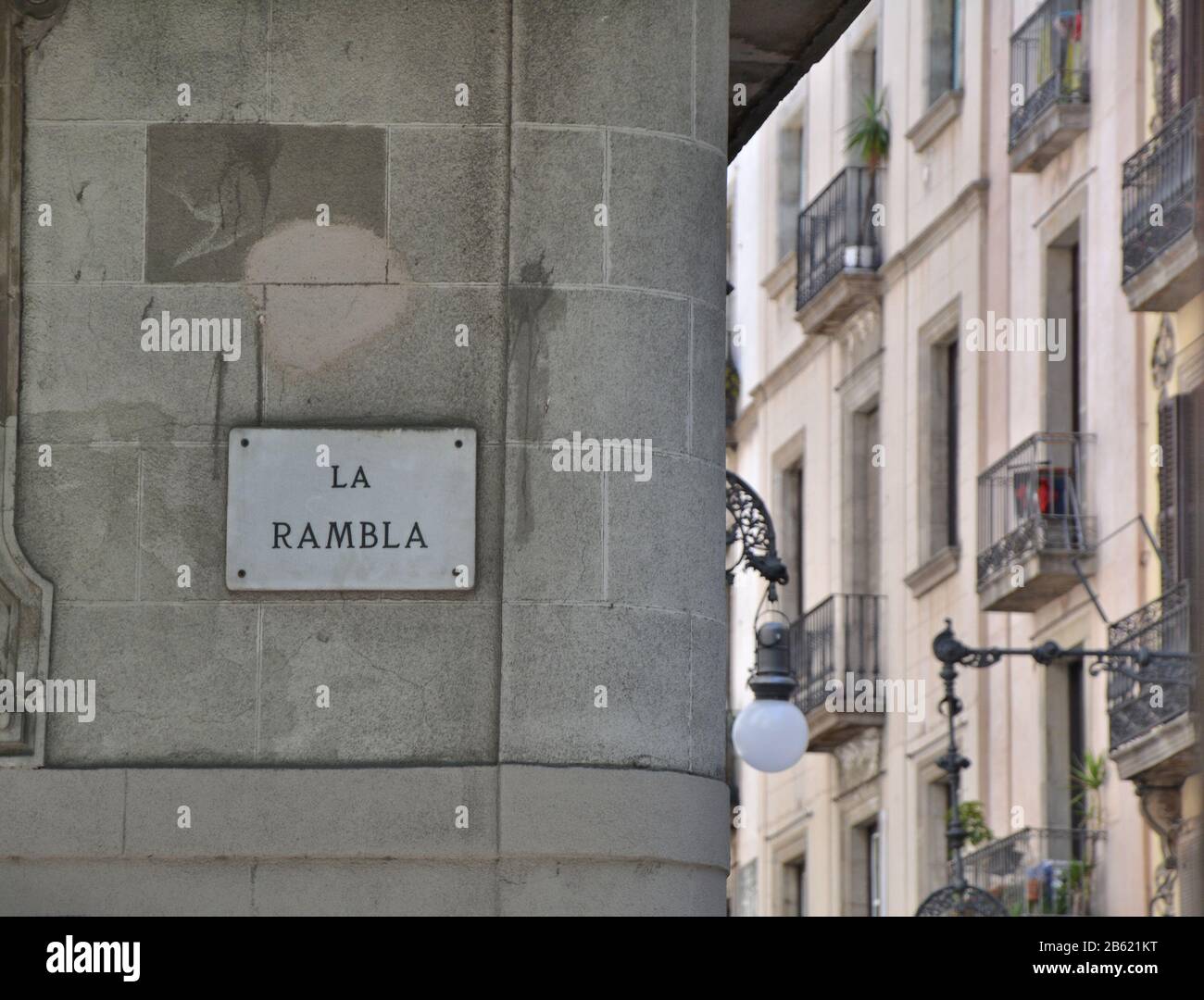 Rambla sign hi-res stock photography and images - Alamy