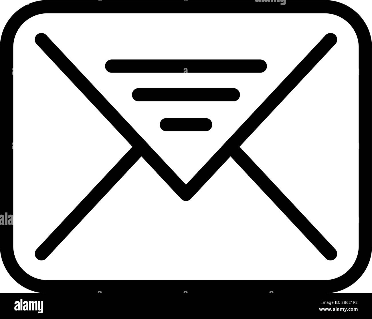 The Best Premium Simple Envelope Icon Vector Stock Vector Image & Art ...