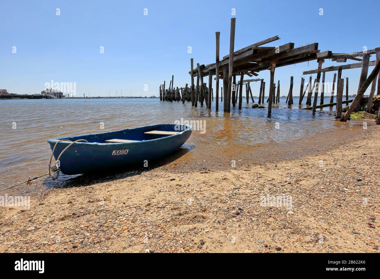 Old wooden rowing boat shoreline hi-res stock photography and images ...