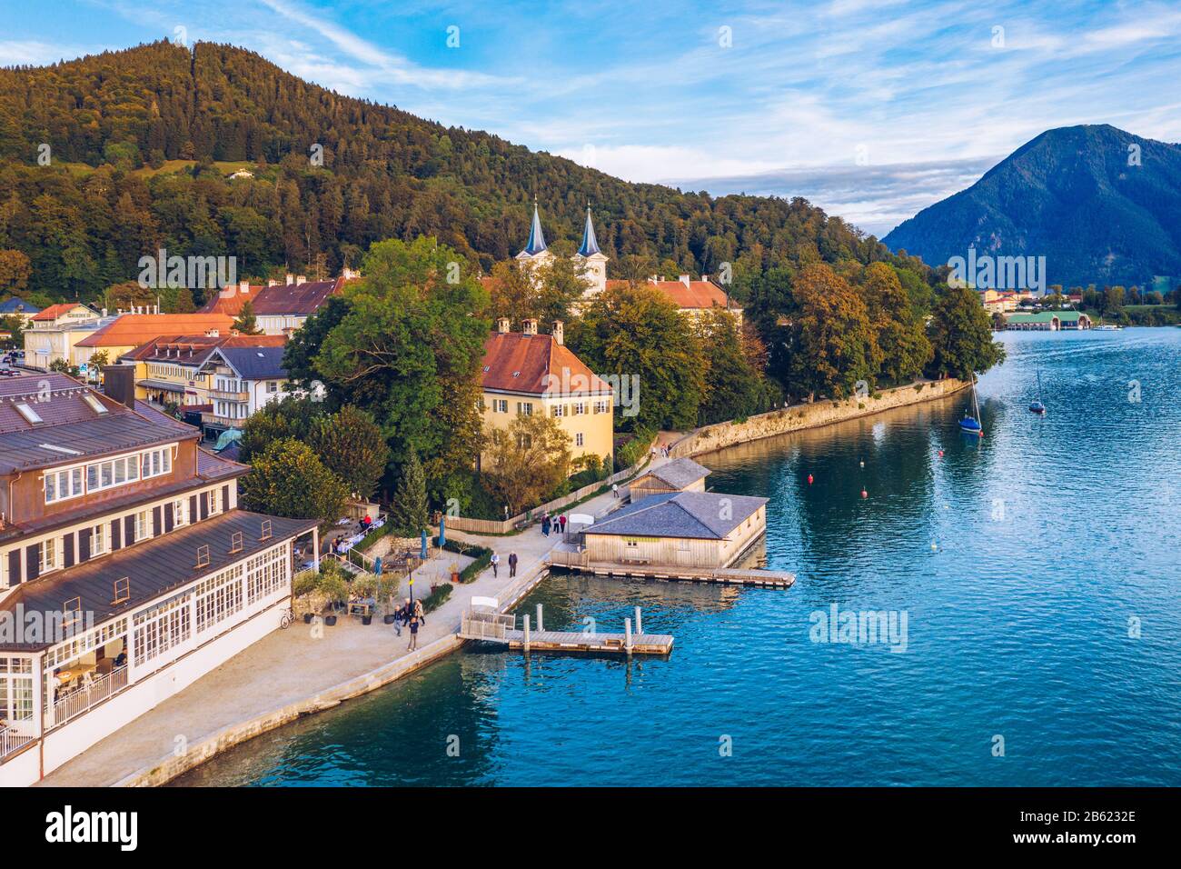 Tegernsee, Germany. Lake Tegernsee in Rottach-Egern (Bavaria), Germany ...