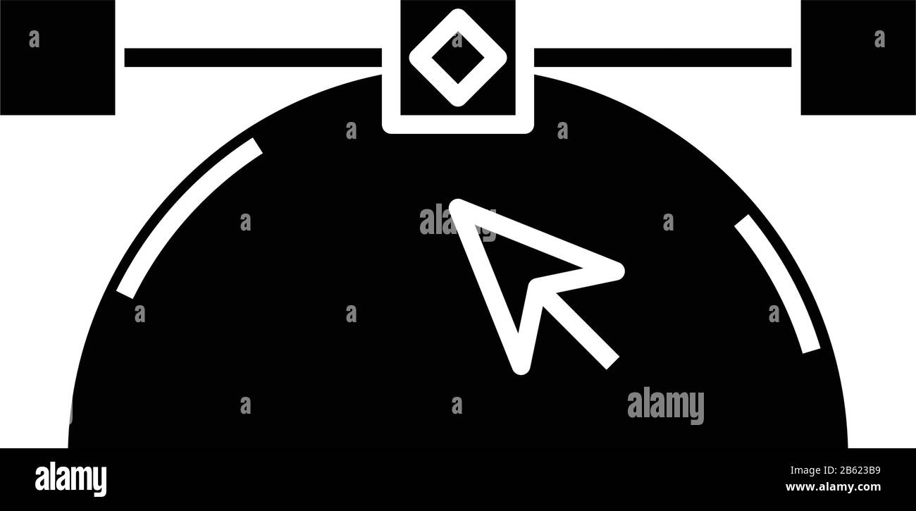 Vector graphics black icon, concept illustration, vector flat symbol ...