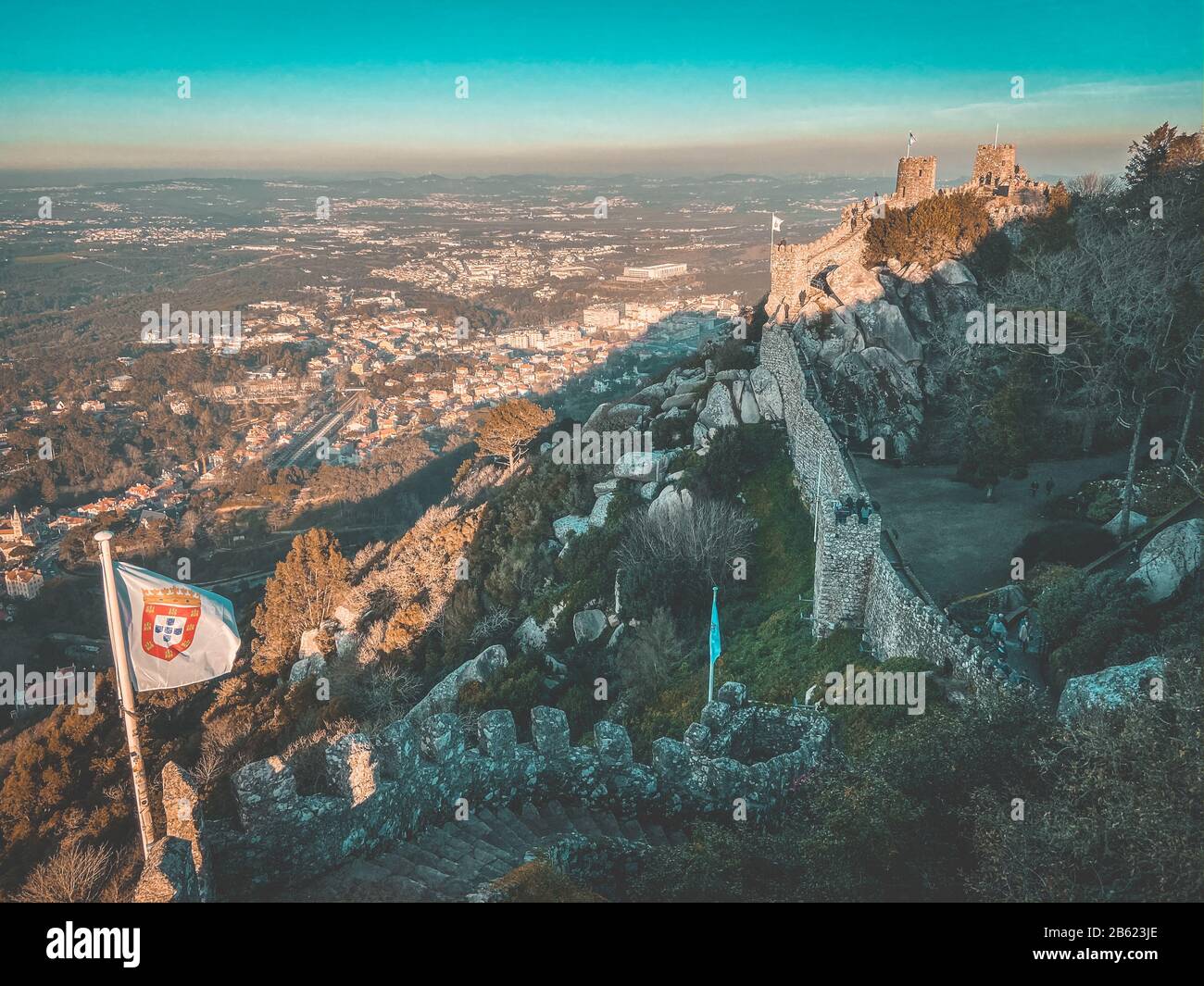 Castelo dos Mouros in Sintra Portugal Stock Photo - Alamy