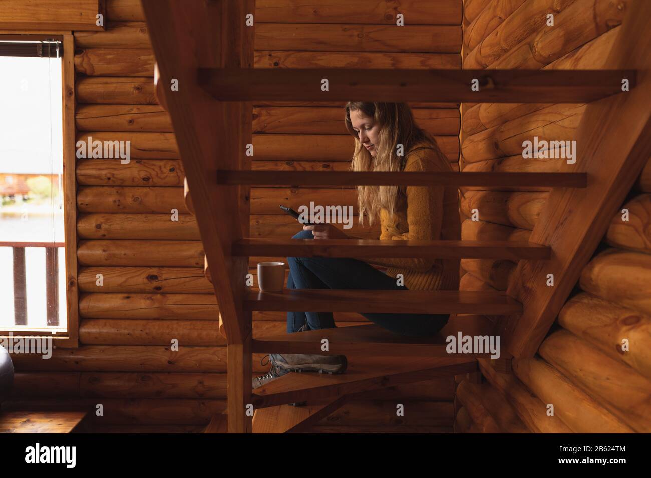 Woman watching nature hi-res stock photography and images - Alamy