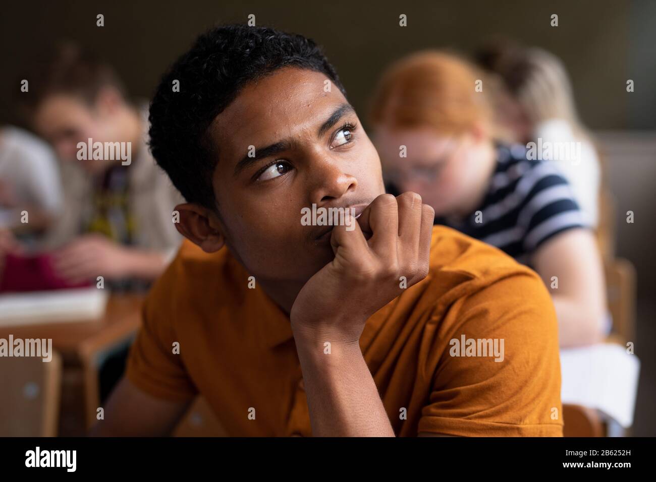 Student not participating in class hi-res stock photography and images ...