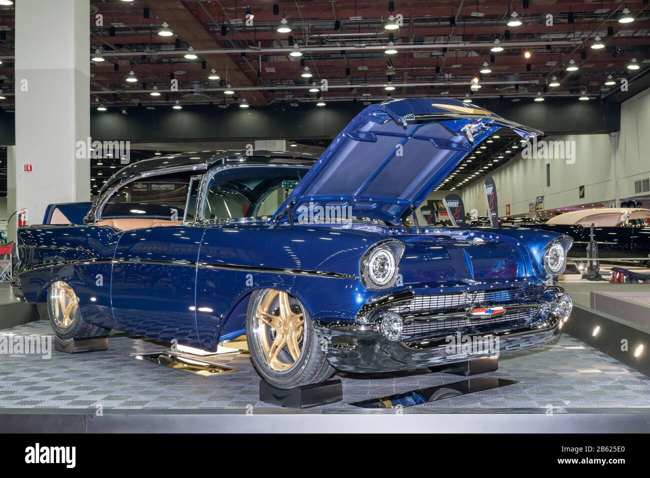 DETROIT, MI/USA - February 29, 2020: A 1957 Chevrolet Bel Air ...