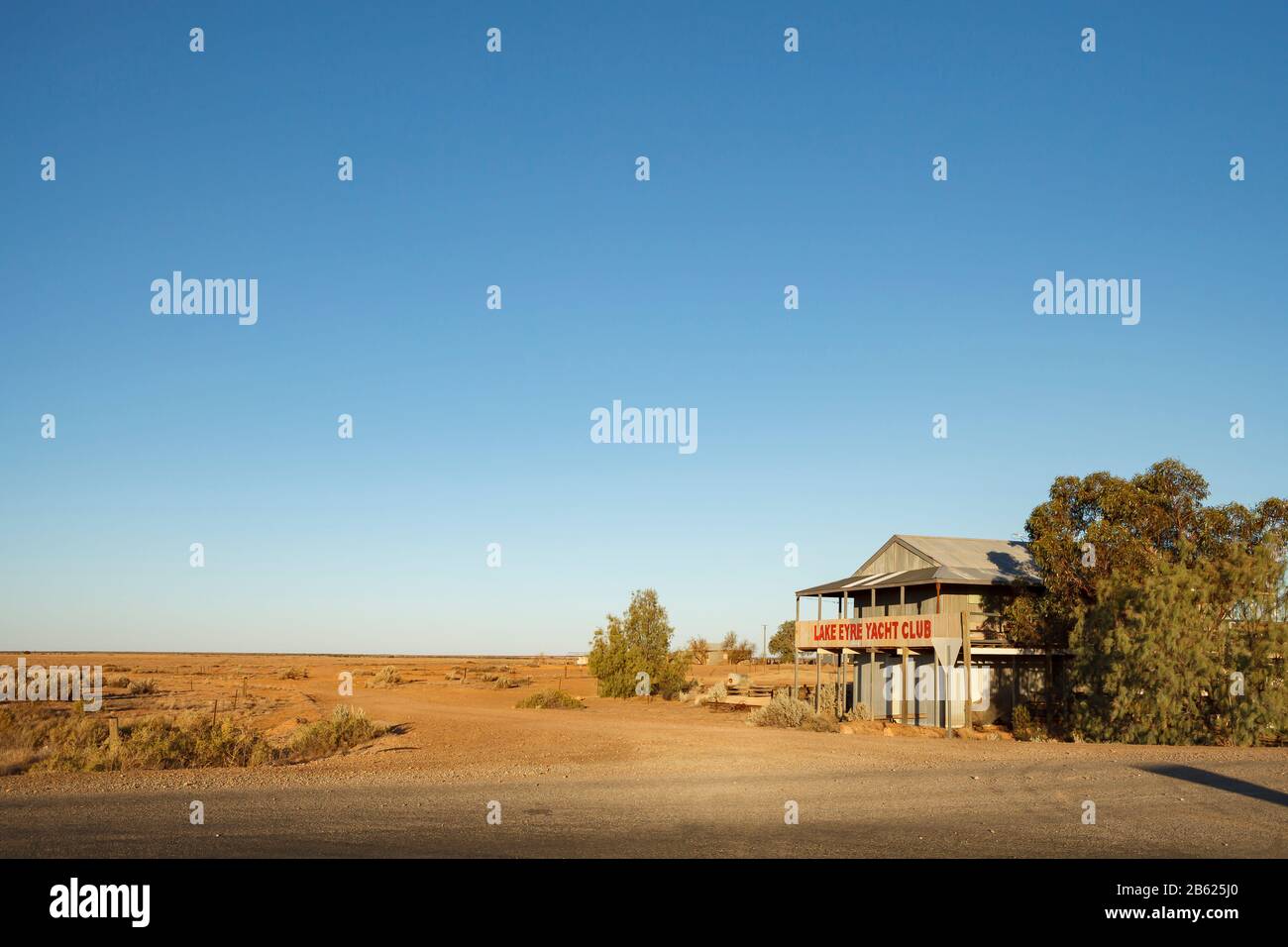 Lake Eyre Yacht Club Marree Australia on sunset Stock Photo - Alamy