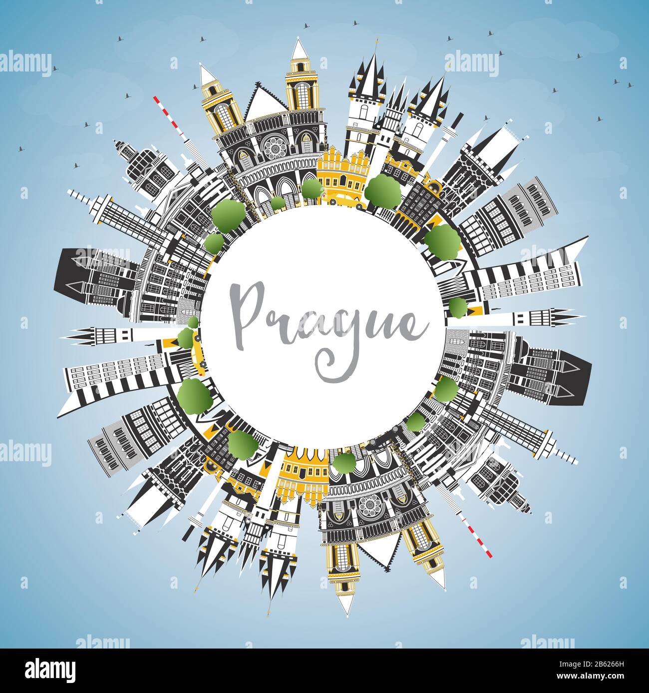 Czech capital of prague Stock Vector Images - Alamy