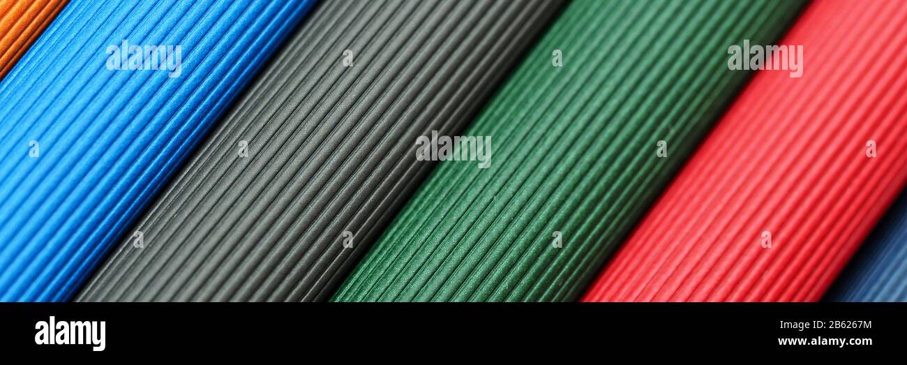 Sample of colored structured craft paper Stock Photo - Alamy