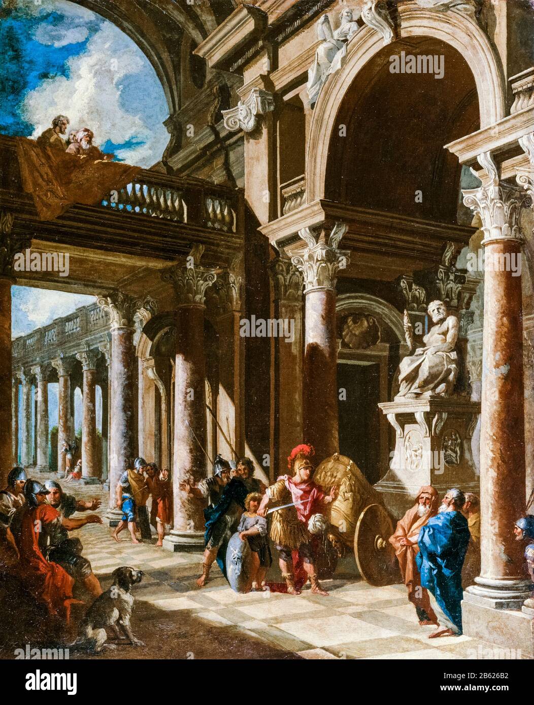 Alexander the Great, Cutting the ,Gordian Knot, painting by Giovanni ...