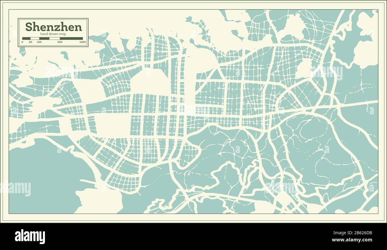 Shenzhen china retro Stock Vector Images - Alamy