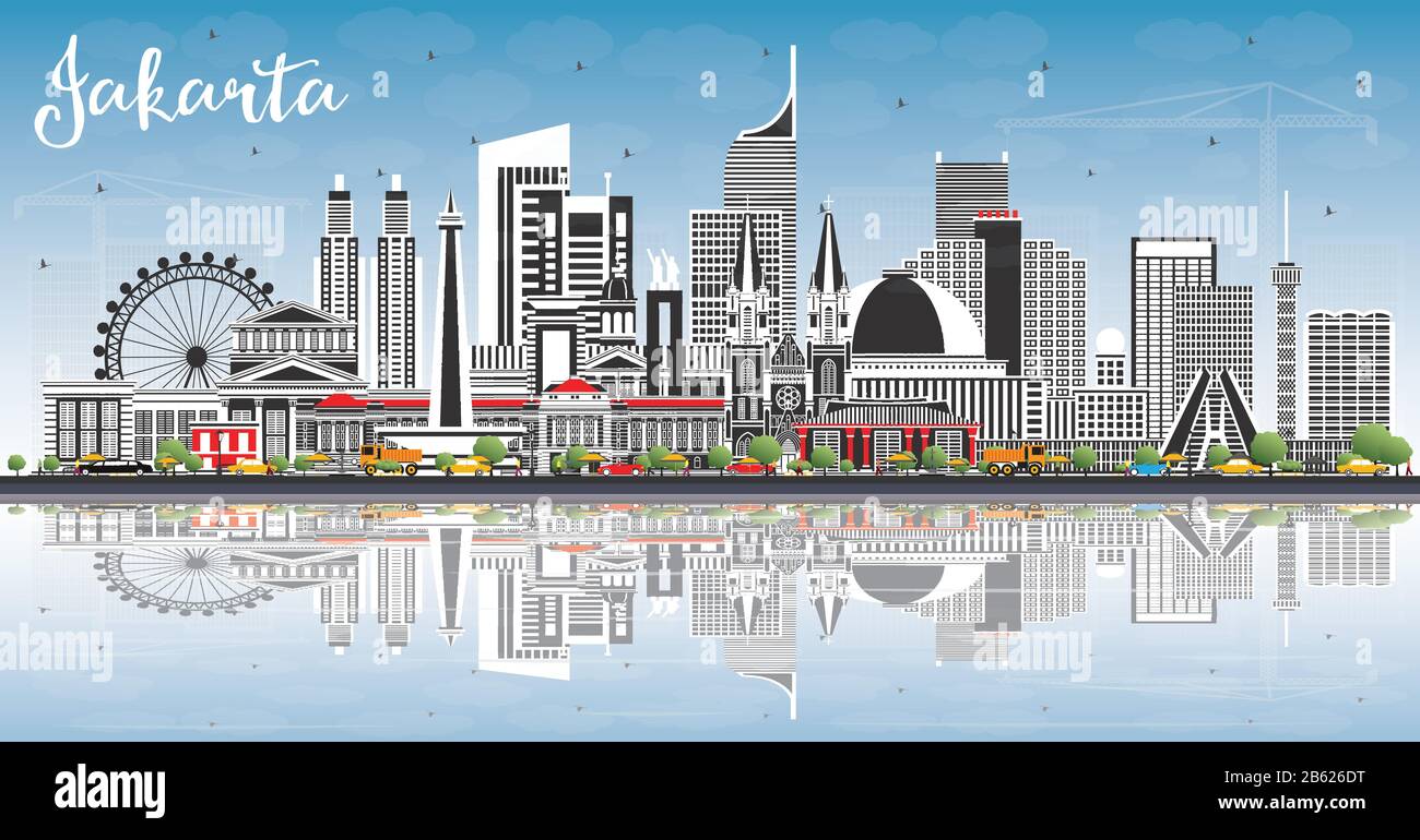 Jakarta indonesia water Stock Vector Images - Alamy