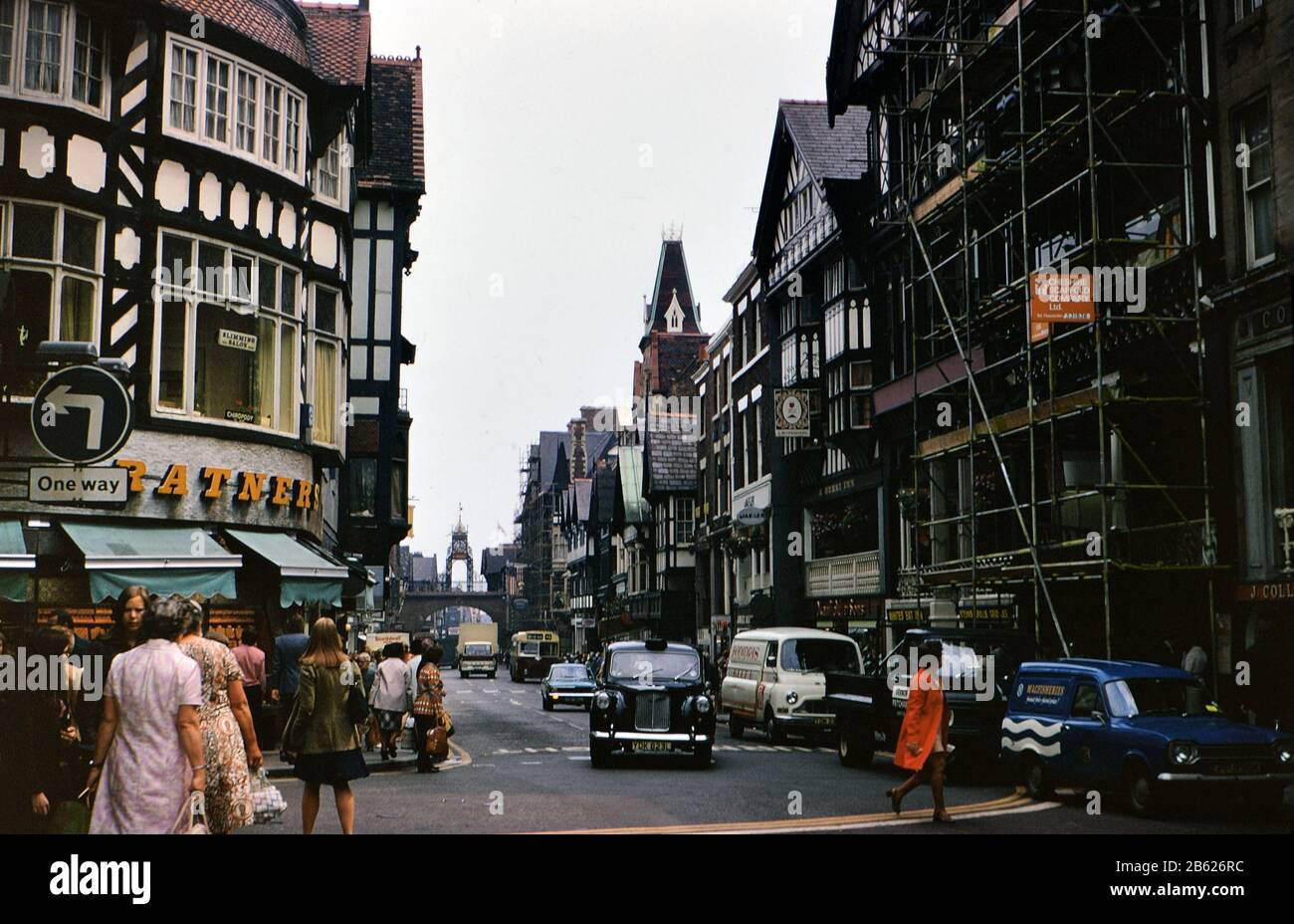 Street scene in Chester England ca. 1973 Stock Photo - Alamy