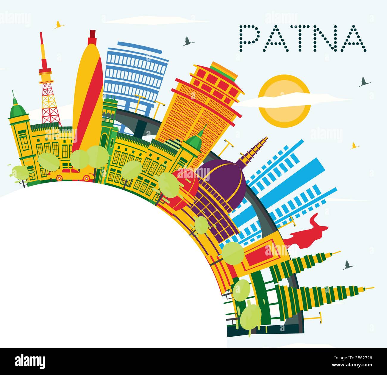 India Patna View Stock Vector Images - Alamy