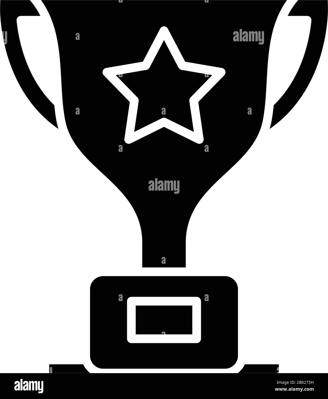 Team reward black icon, concept illustration, vector flat symbol, glyph ...