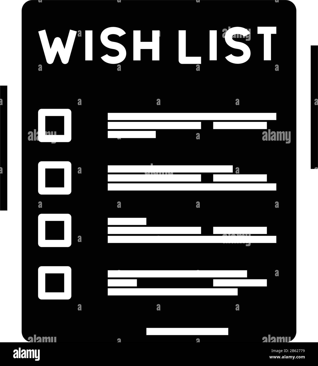 Check list christmas Black and White Stock Photos & Images - Alamy