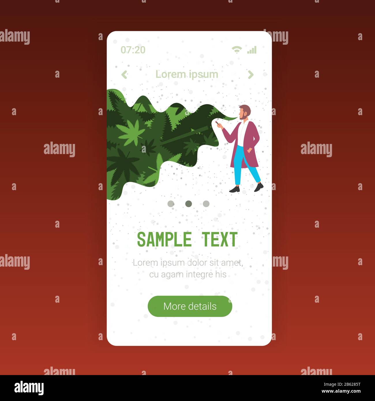 man smoking cannabis joint legal marijuana for recreational use drug ...