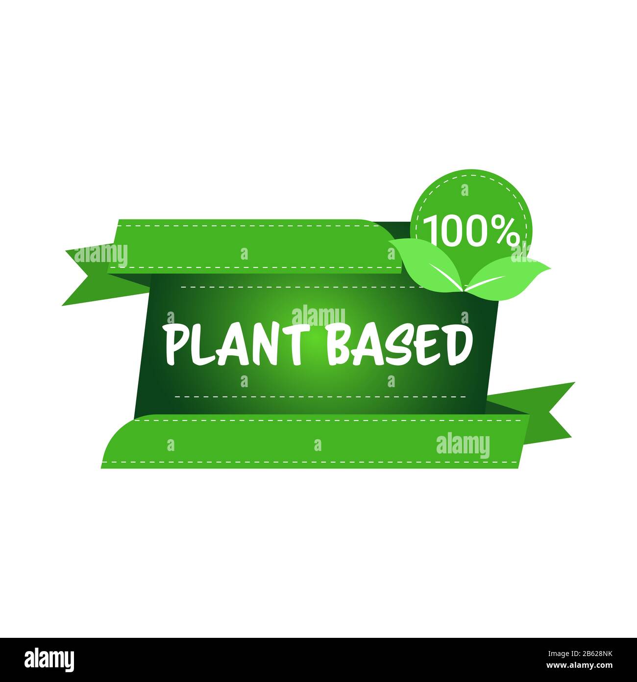 plant based natural product sticker organic healthy vegan market logo ...
