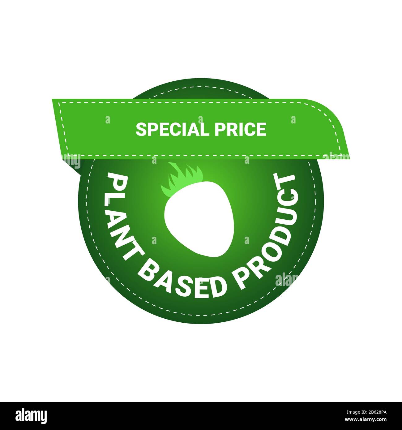 plant based natural product sticker organic healthy vegan market logo ...
