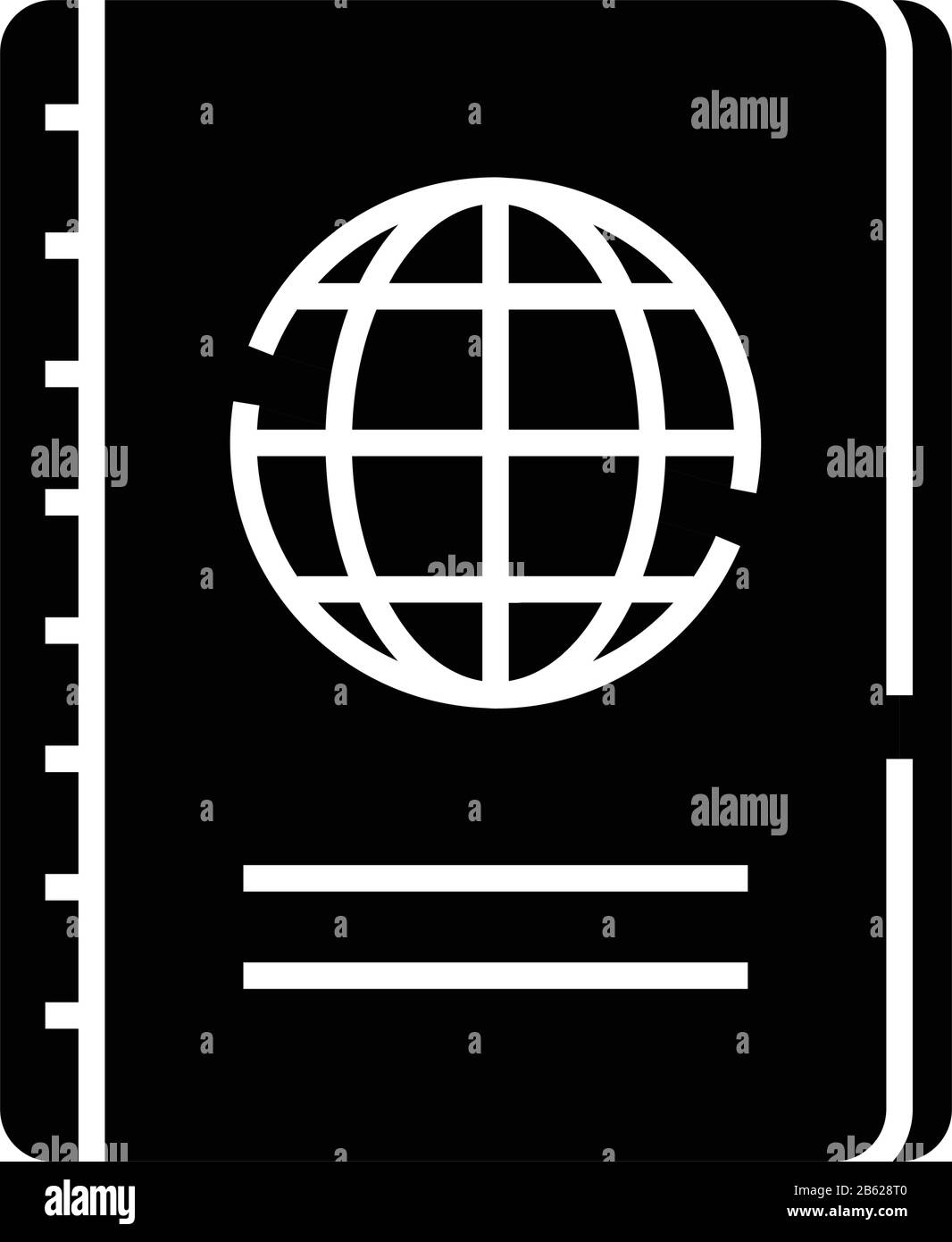 World trade black icon, concept illustration, vector flat symbol, glyph ...