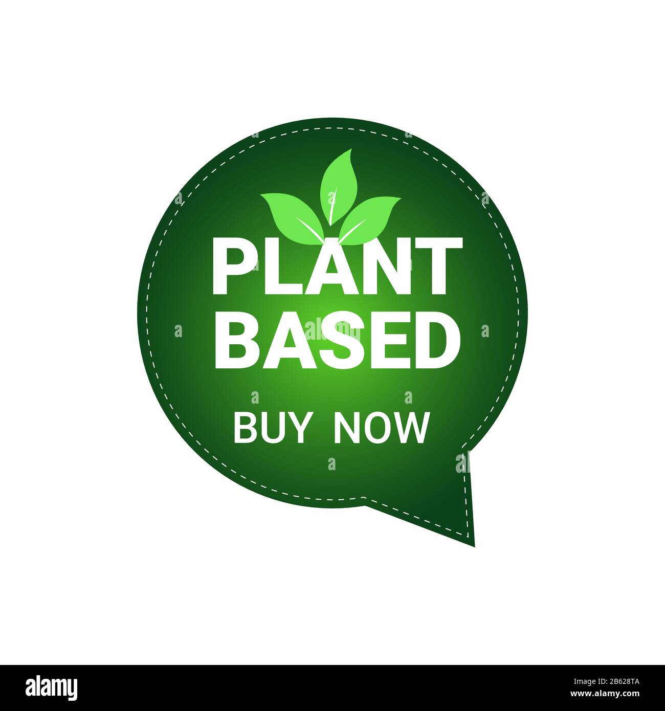 plant based natural product sticker organic healthy vegan market logo ...