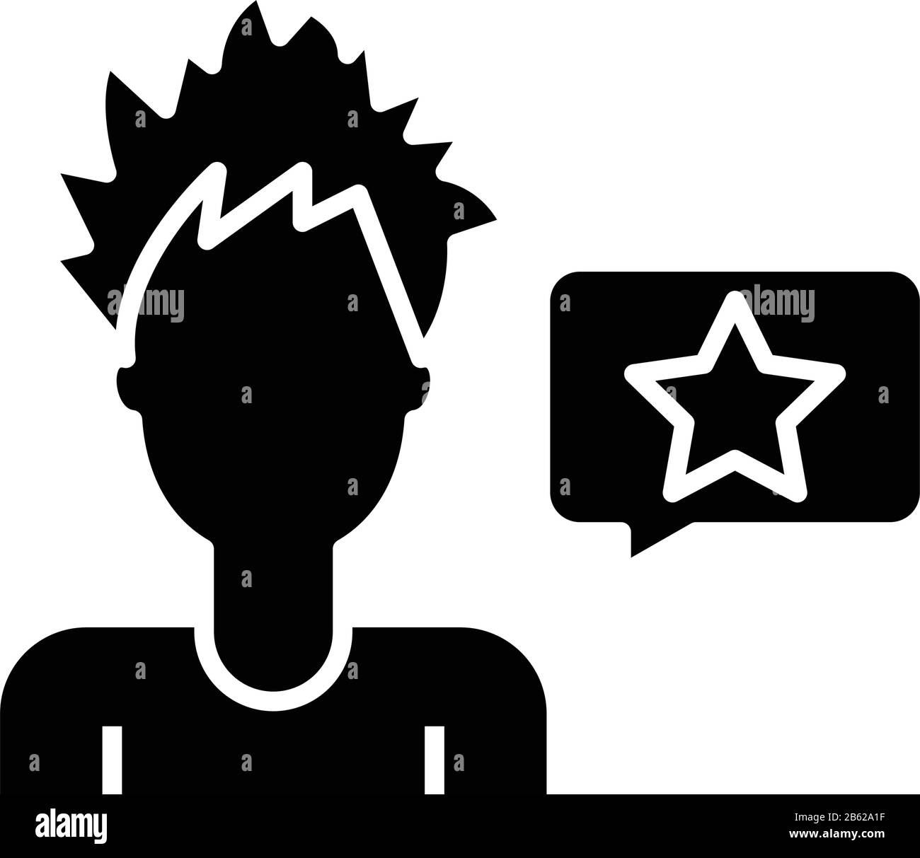 Worker dream line icon, concept sign, outline vector illustration ...