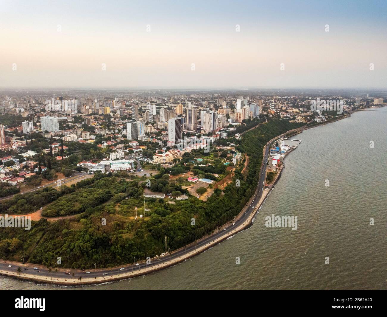 Aerial view maputo bay coastal city hi-res stock photography and images ...