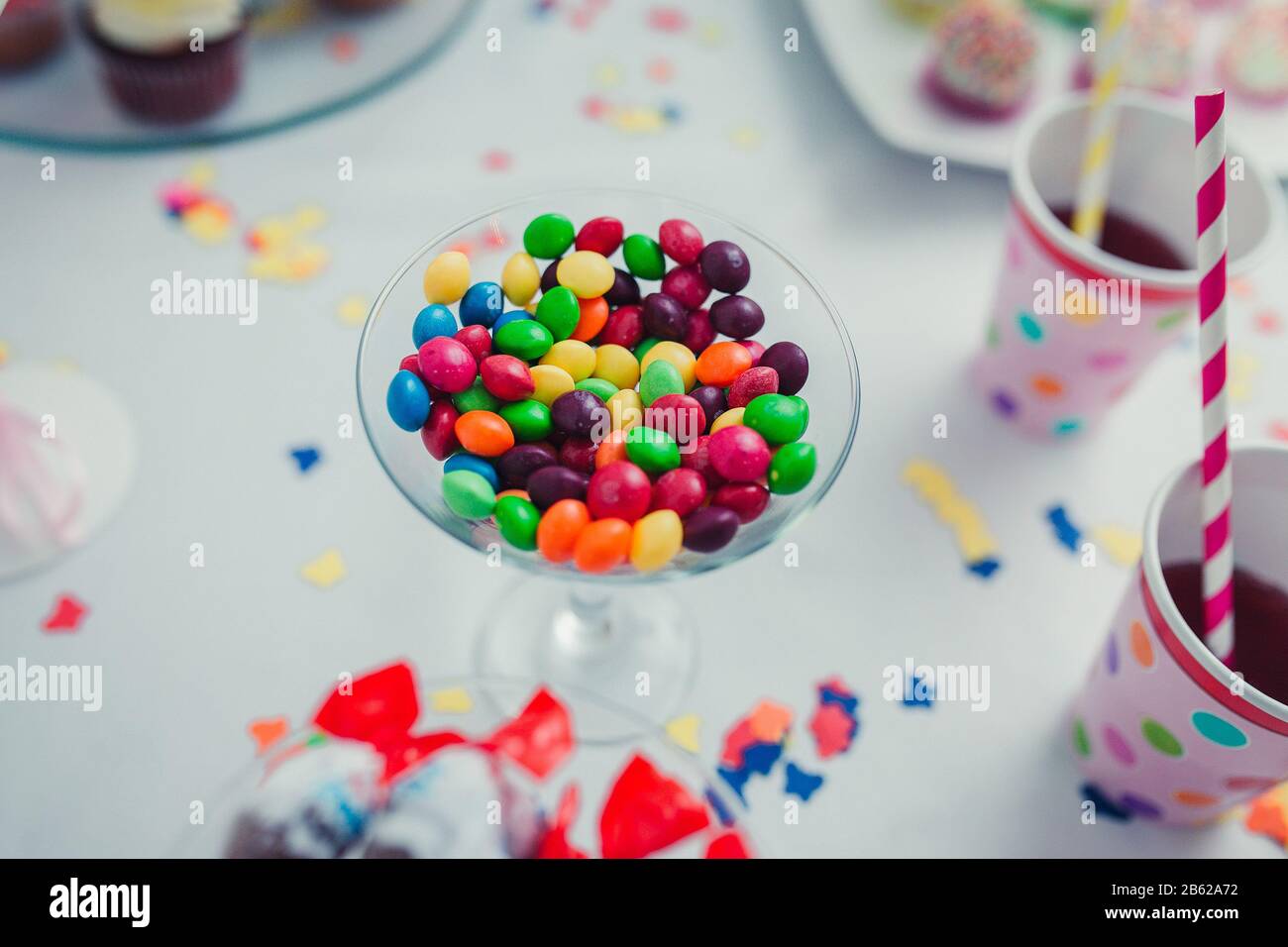 Colorful Wedding Candy Table with colorful candies Stock Photo - Alamy