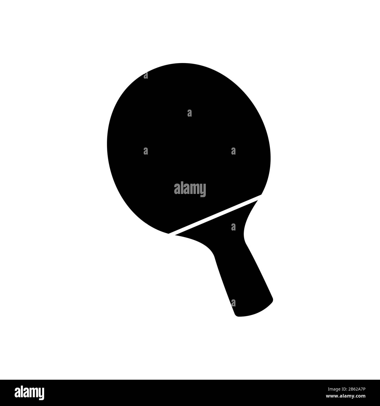 Vector black table tennis racquet icon. Game equipment. Professional ...