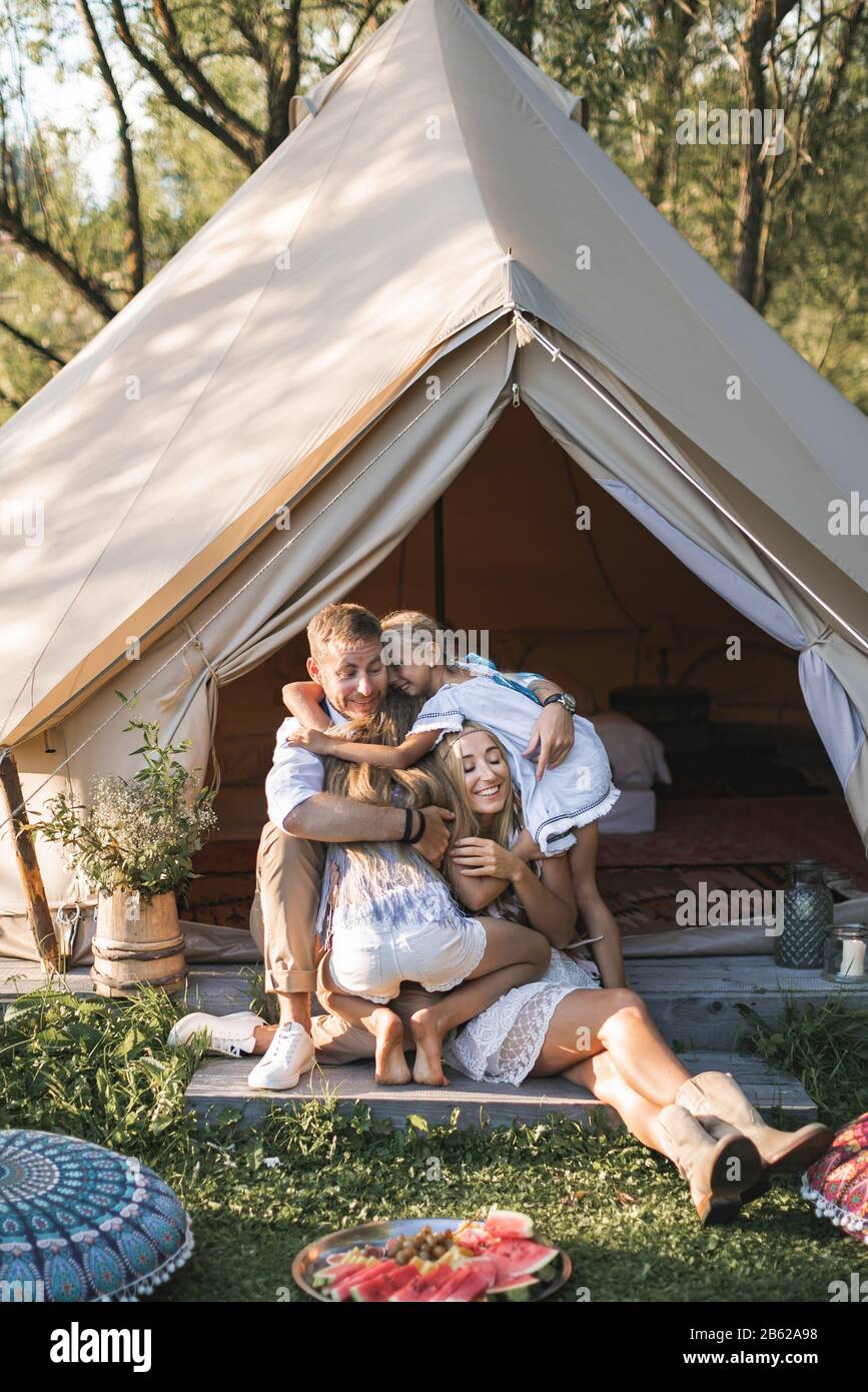 Boho tent hi-res stock photography and images - Alamy