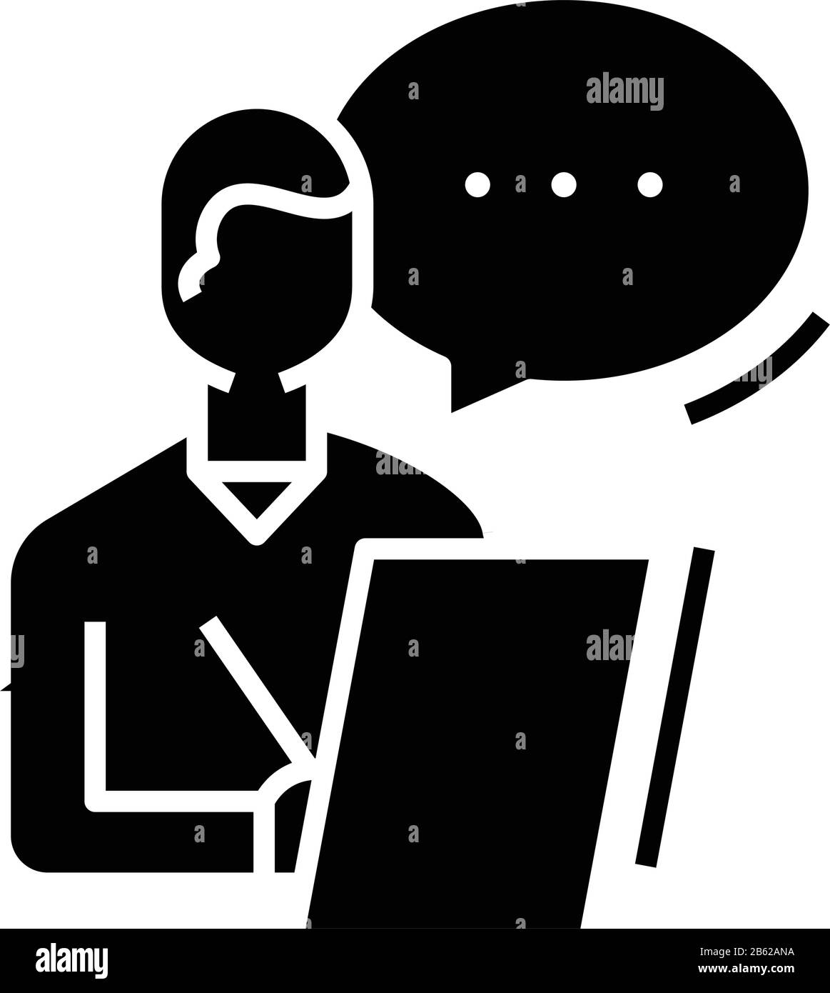 Letter writing illustration Black and White Stock Photos & Images - Alamy