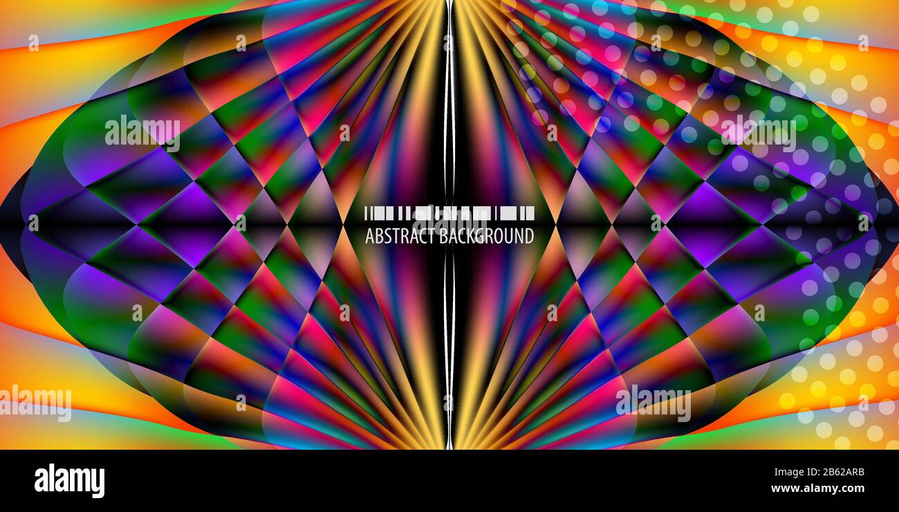 Abstract colorful background template with blended multiple geometric ...