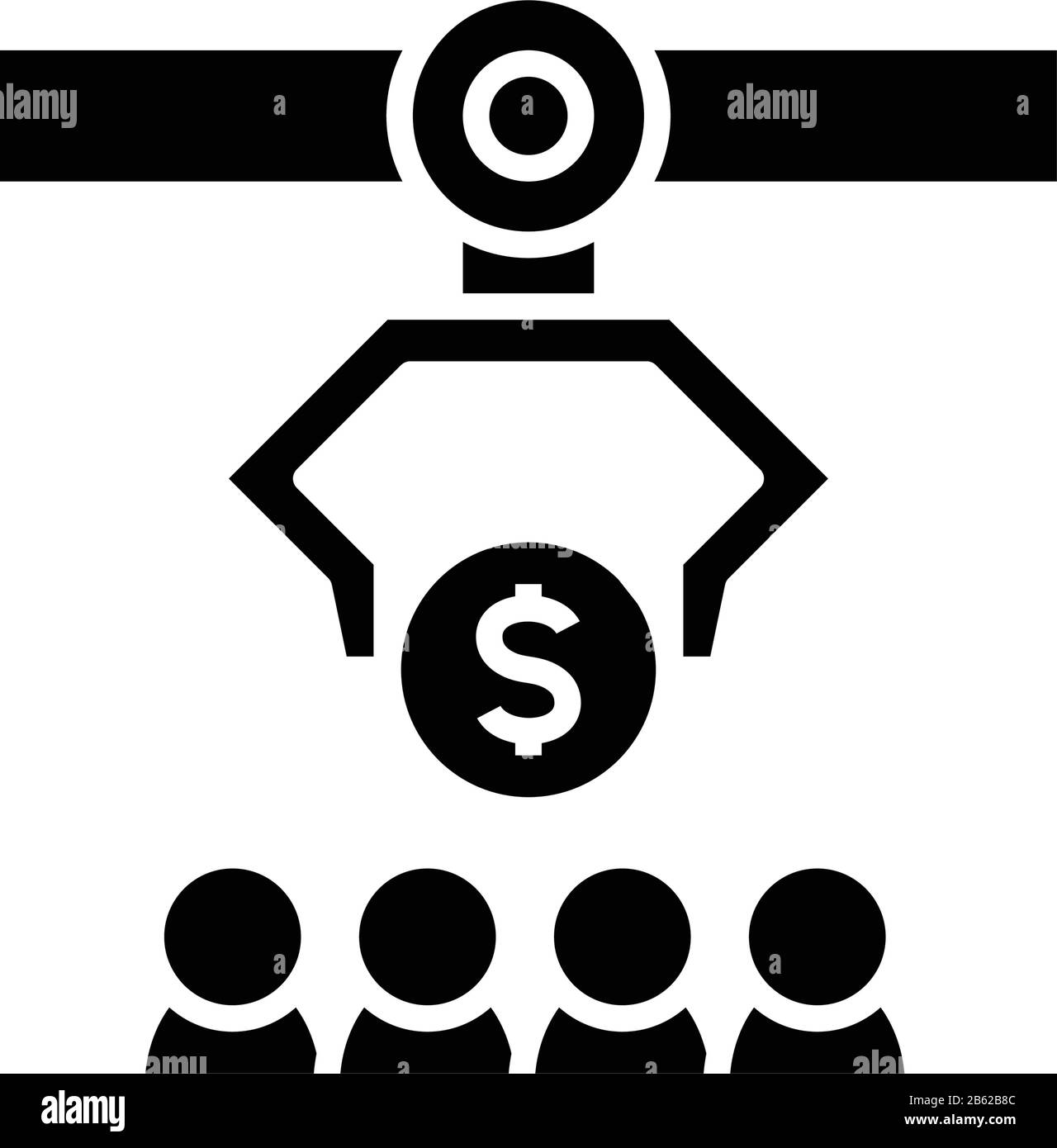 Workers salaries line icon, concept sign, outline vector illustration ...