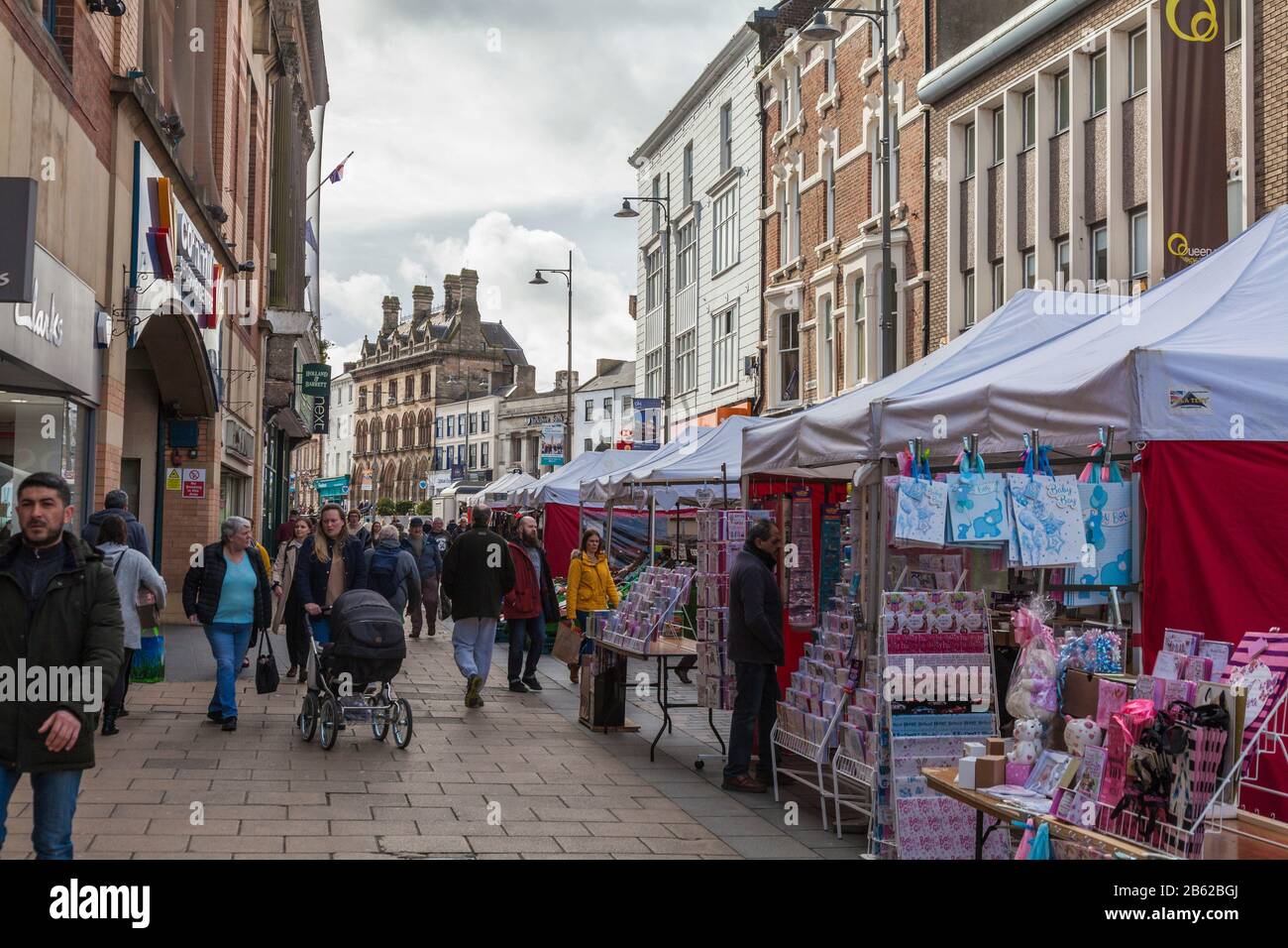 The market stalls in Northgate in Darlington,England,UK Stock Photo - Alamy