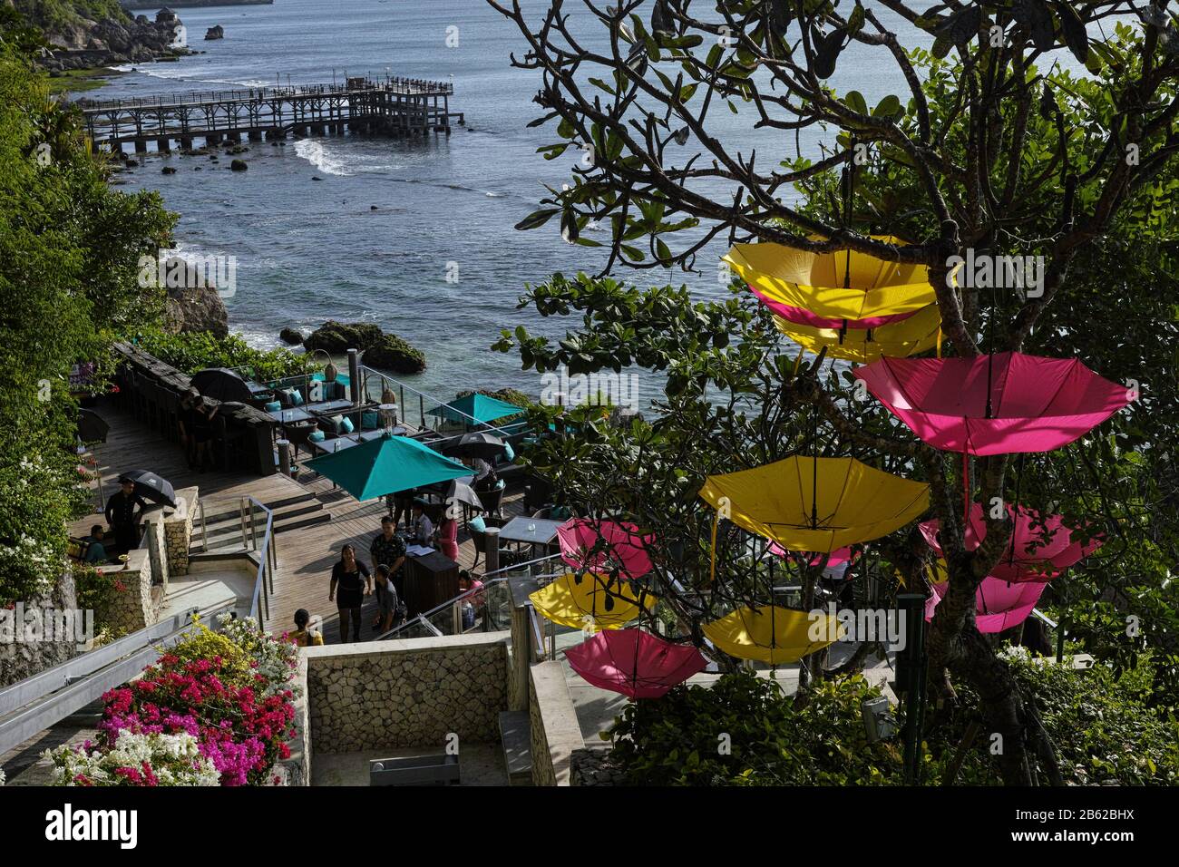 Bali, Indonesia - 31 5 2019: The entrance to the famous Rock Bar in ...