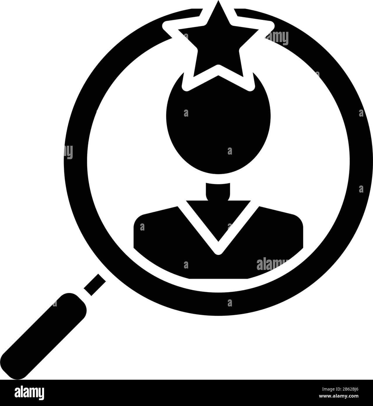 Team leader black icon, concept illustration, vector flat symbol, glyph ...