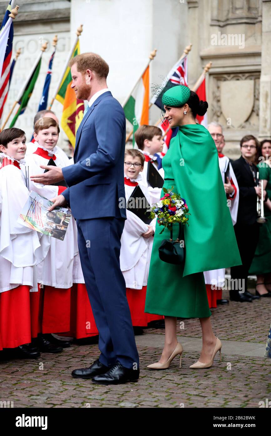 Following commonwealth service on commonwealth day hi-res stock ...