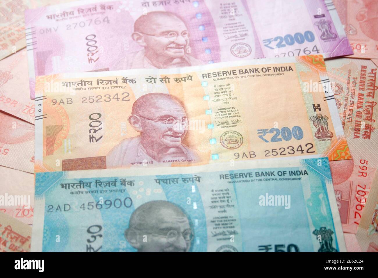 Indian new 200 rupees note hi-res stock photography and images - Alamy